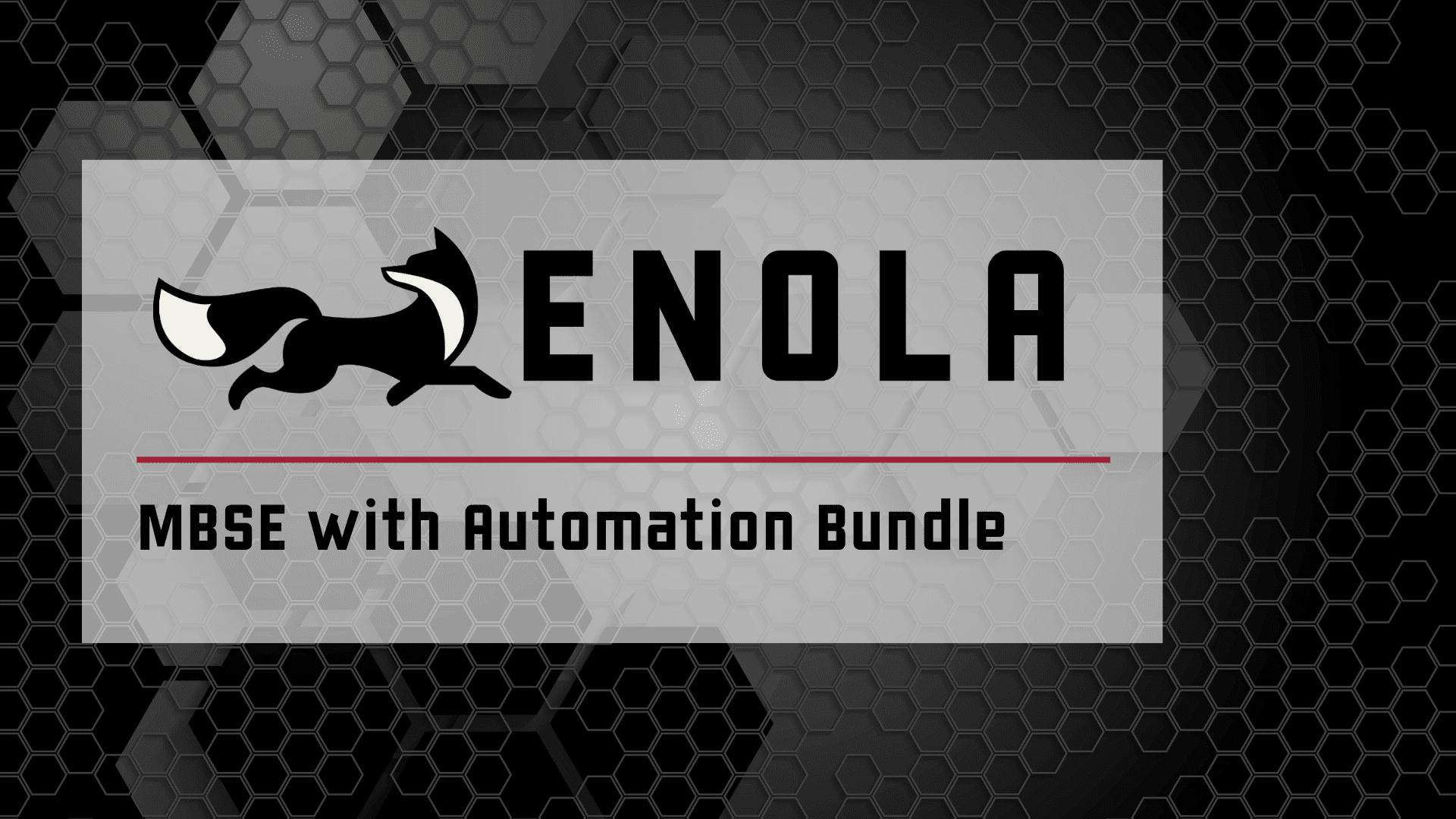 MBSE with Automation - Enola Technologies