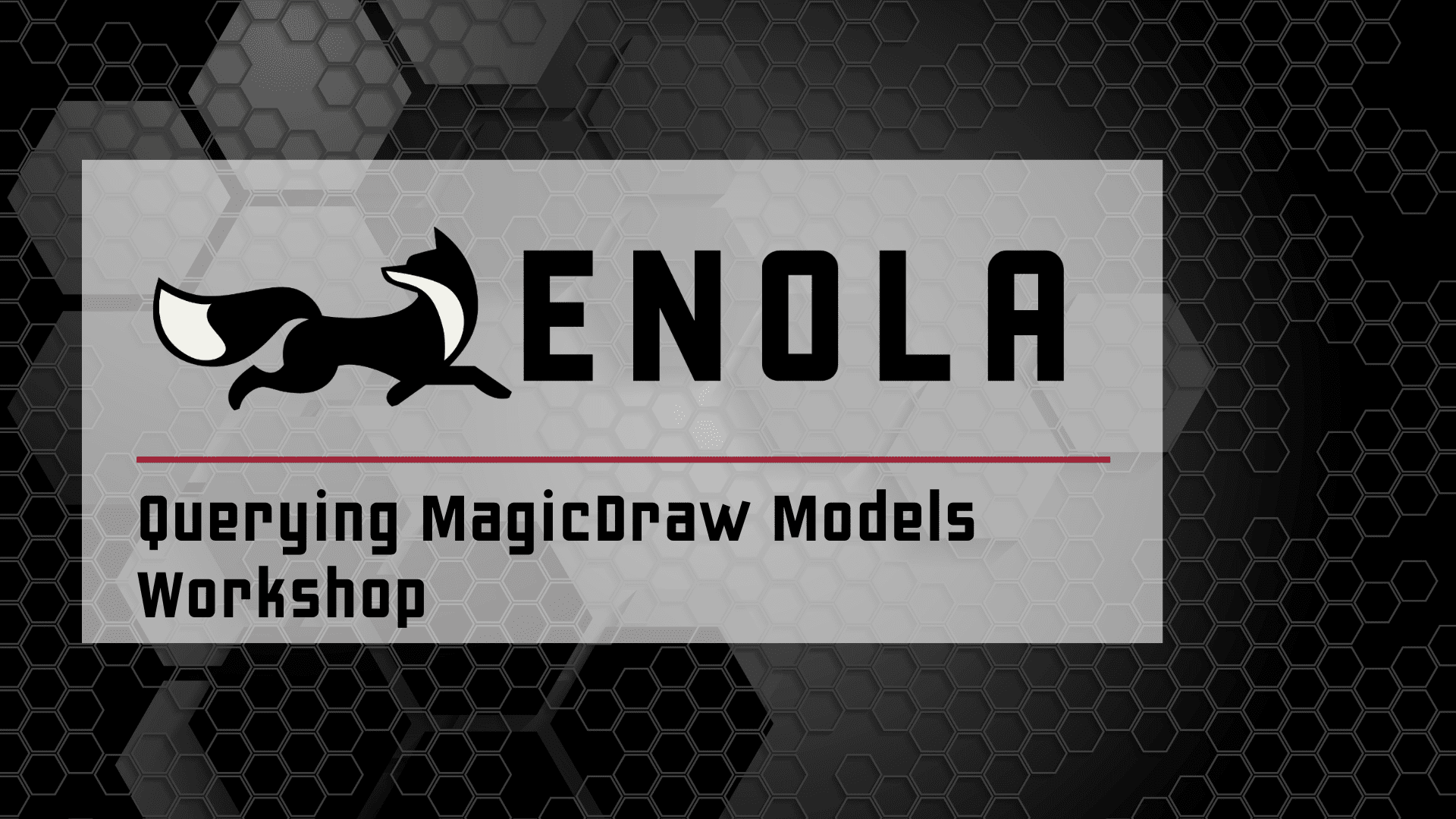 Querying MagicDraw Models Workshop - Enola Technologies